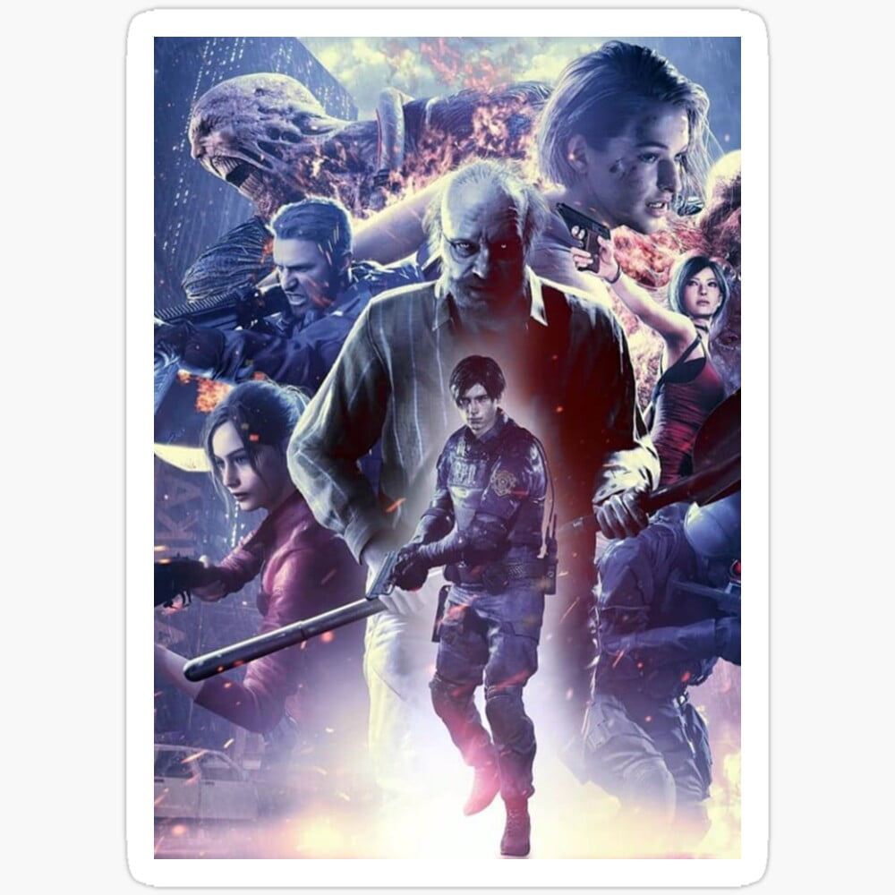 Resident Evil Sticker Phone Decal Water Bottle Stickers Car Decals ...