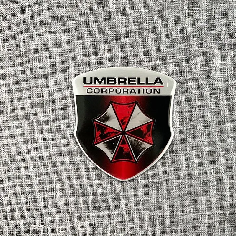 Resident Evil Umbrella Metal Label Motorcycle Car Fuel Tank Cover Body ...