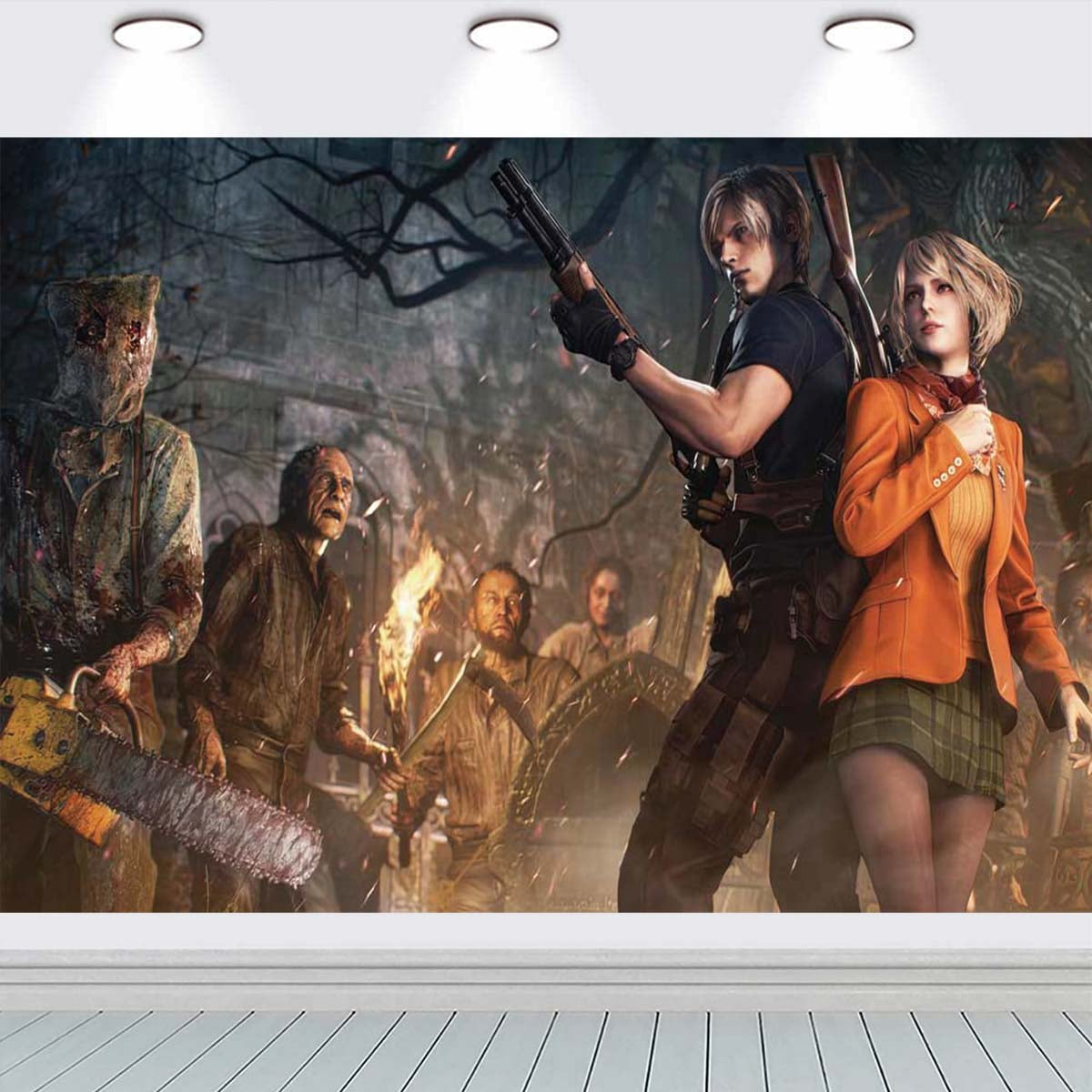 Resident Evil school Taspestry Wall Decor Birthday Banner Backdrop ...