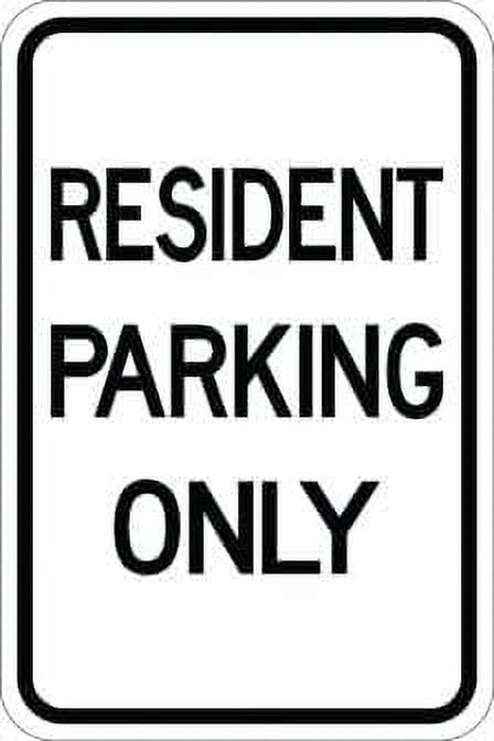 Resident Parking Only Parking Signs Metal Sign Tin Sign 8x12 Inch ...