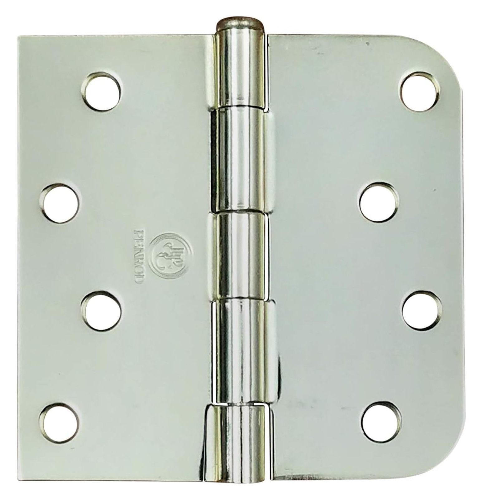 Residential Door Hinges - 4 Inch with 5/8 Inch Square - Bright Polished Brass - 3 Pack - Walmart.com