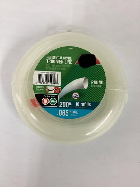 Residential Grade Trimmer Line .065” x 200’ - Walmart.com