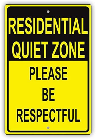 Residential Quiet Zone Please Be Respectful Courtesy Alert Caution ...