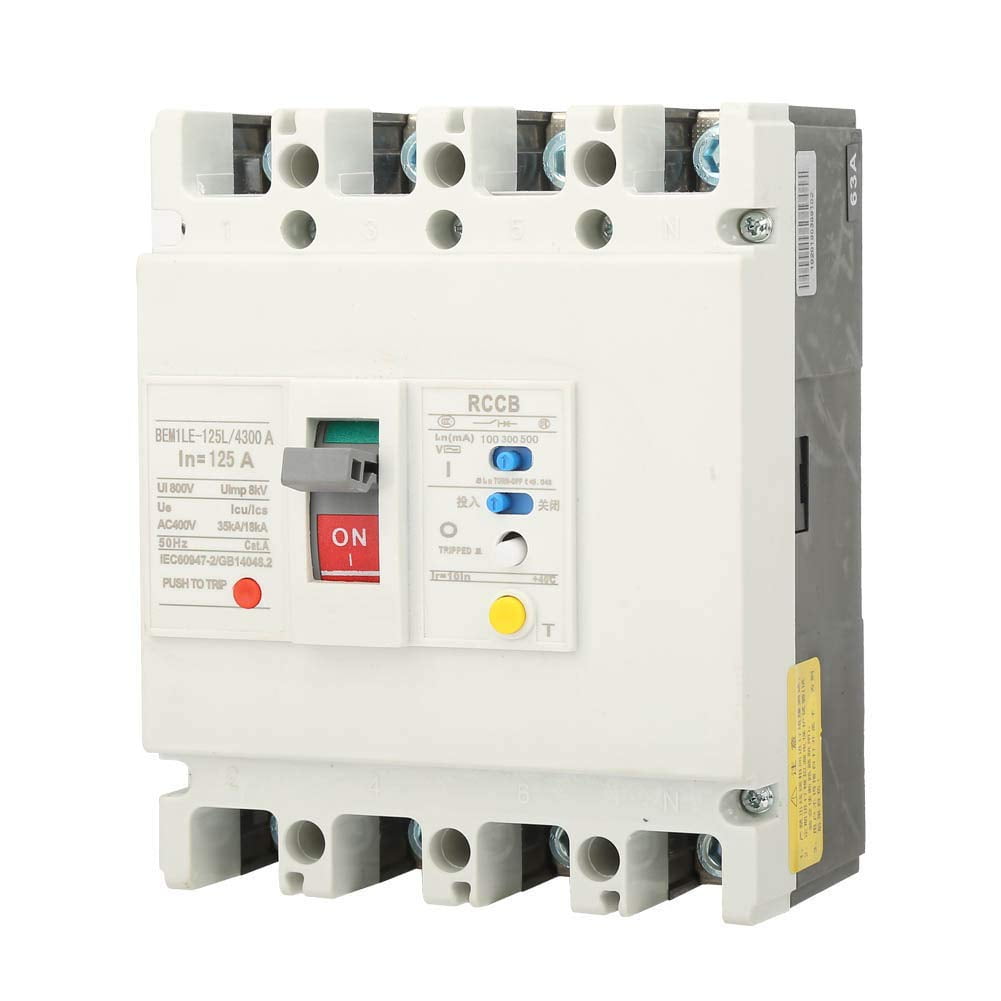 Residual Current Circuit Breaker, 3P+N Circuit Breaker RCCB Air Switch ...
