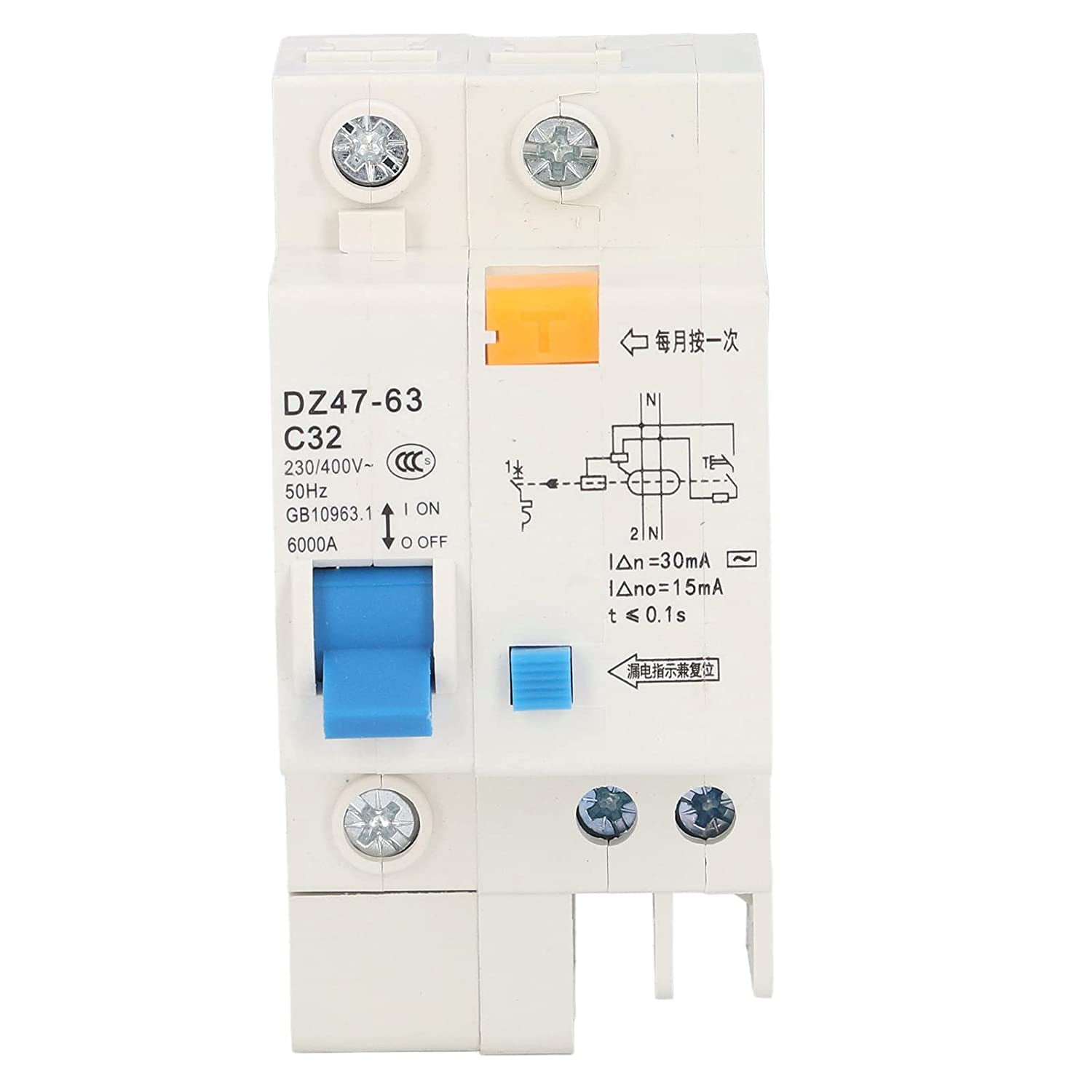 Residual Current Isolator, AC 230V 400V Automatically Cut Off Ground ...
