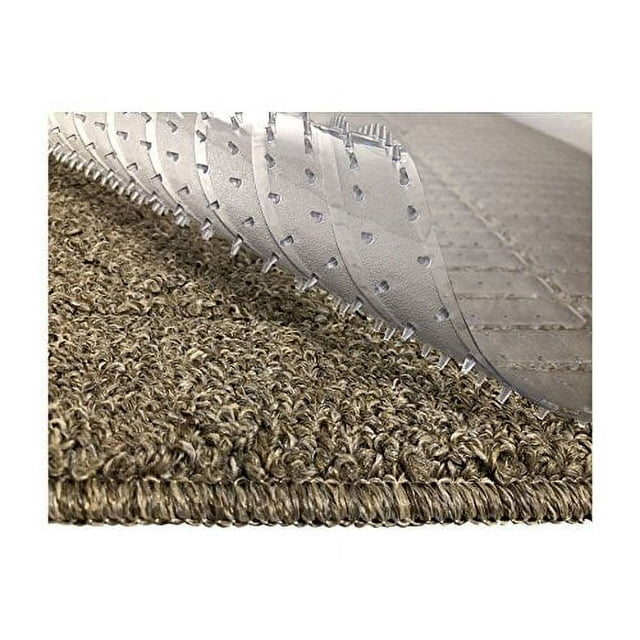 Resilia 27" x 6' Clear Vinyl Plastic Deep-Pile Floor Runner/Protector ...