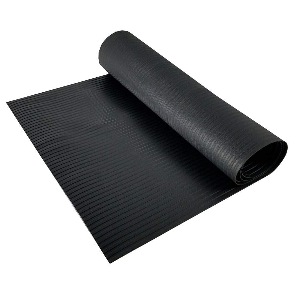 Resilia - Black Plastic Floor Runner/Protector - Embossed Wide Rib ...