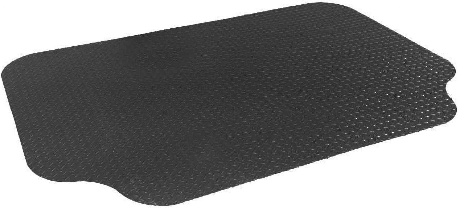 Resilia Under Grill Mat With Splatter Guard Lip - 72” x 48”, Black ...