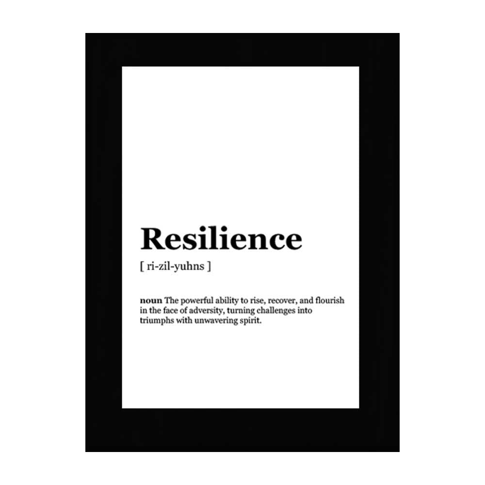 Resilience Dictionary Definition, Black Frame 9x12 Decorative Wall ...