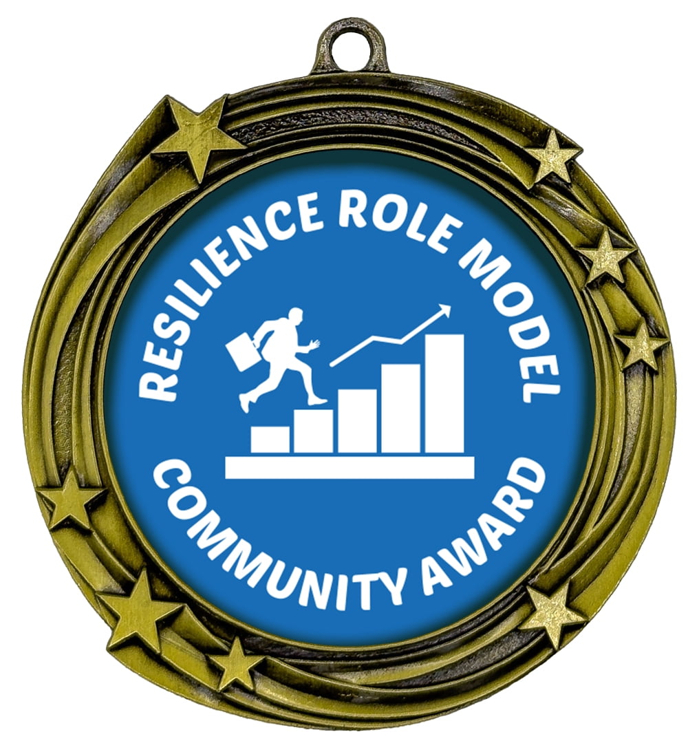 Resilience Role Model Community Award Star Design Medal | Volunteer and ...