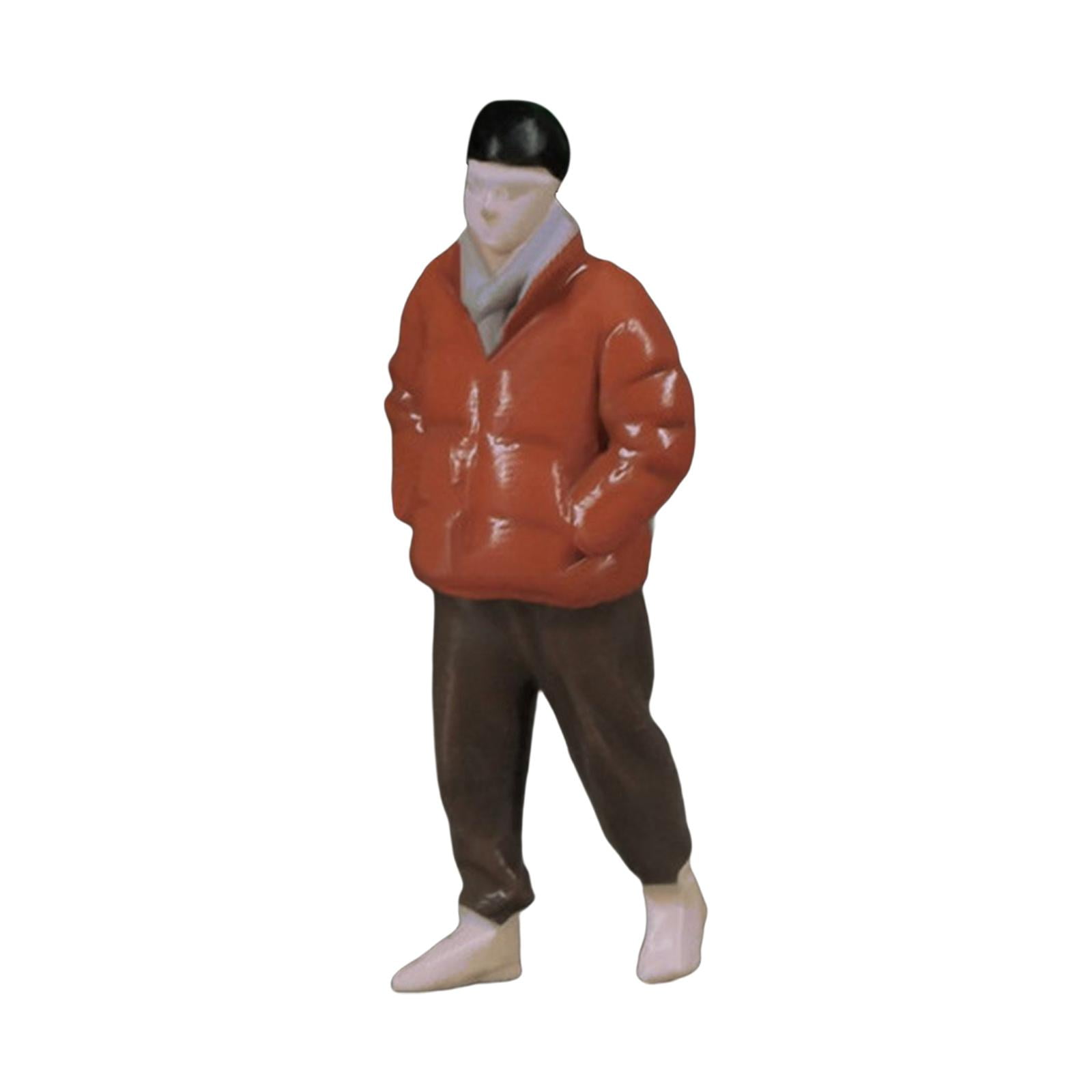 Resin 1/32 Scale People Figure Park Street Scenes Dollhouse Accessory ...