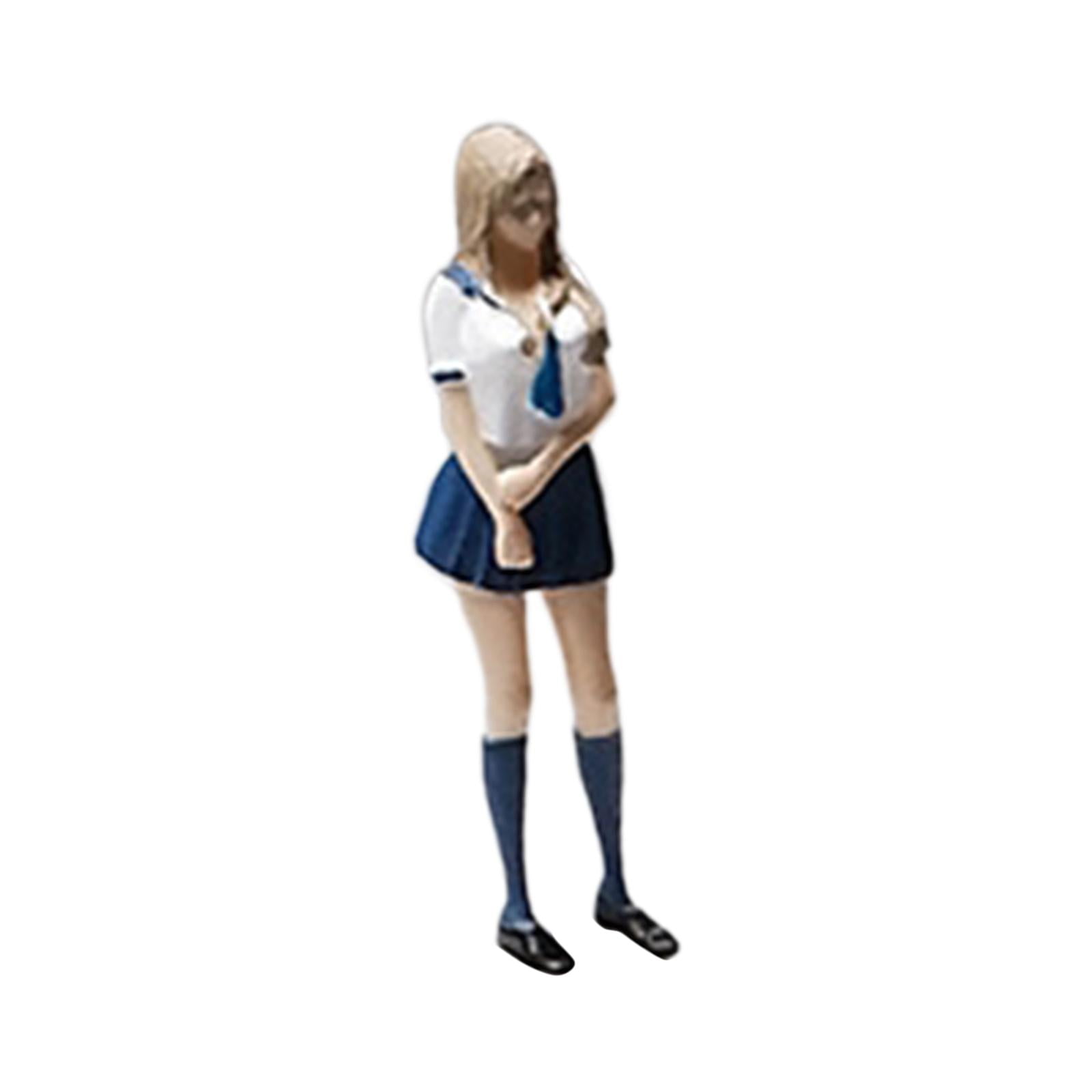 Resin 1/64 Girl Figures Miniature Figure Tiny People Doll Hand-painted ...