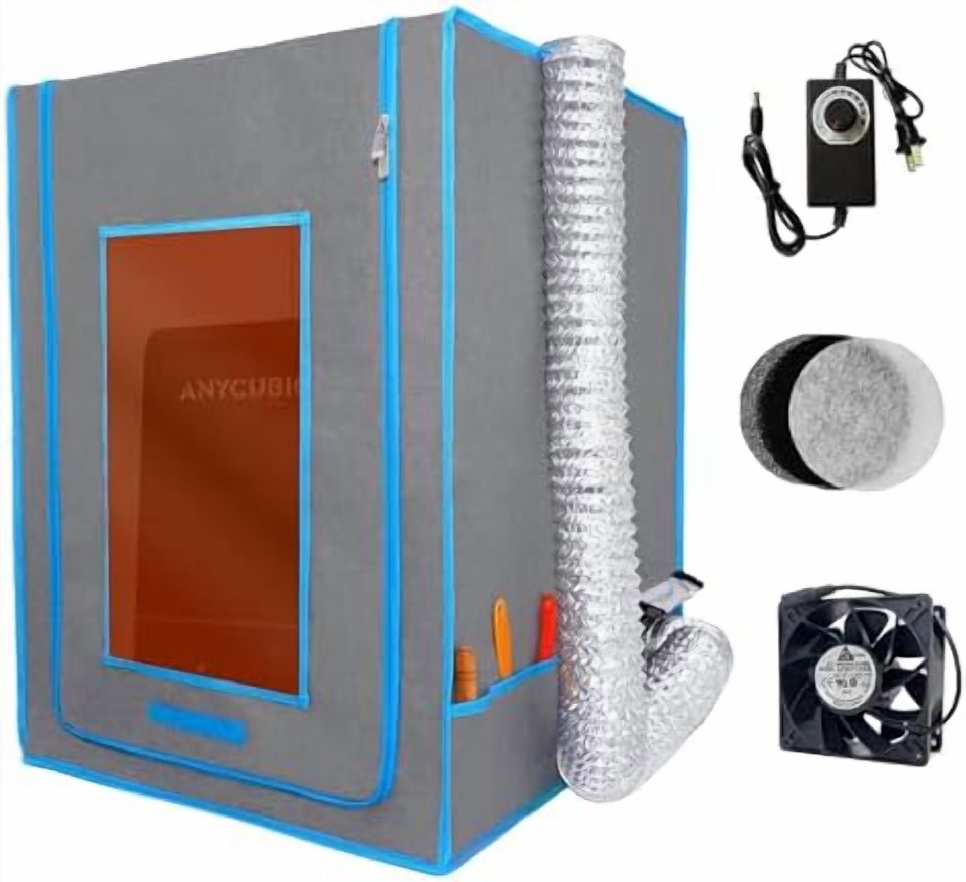 Resin 3D Printer Enclosure with Ventilation Kit Speed Control Vent ...