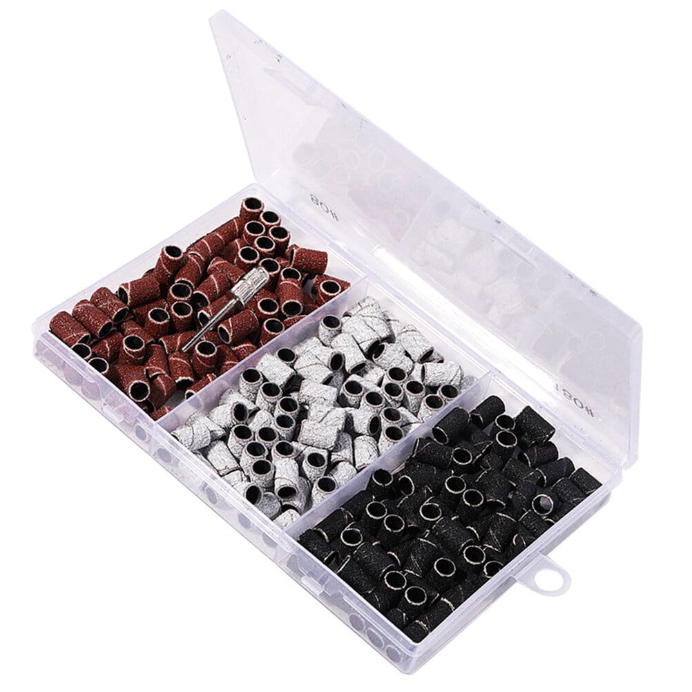 Resin Abrasive Cloth Nail Grinding Heads Boxed Manicure Circle Drill ...