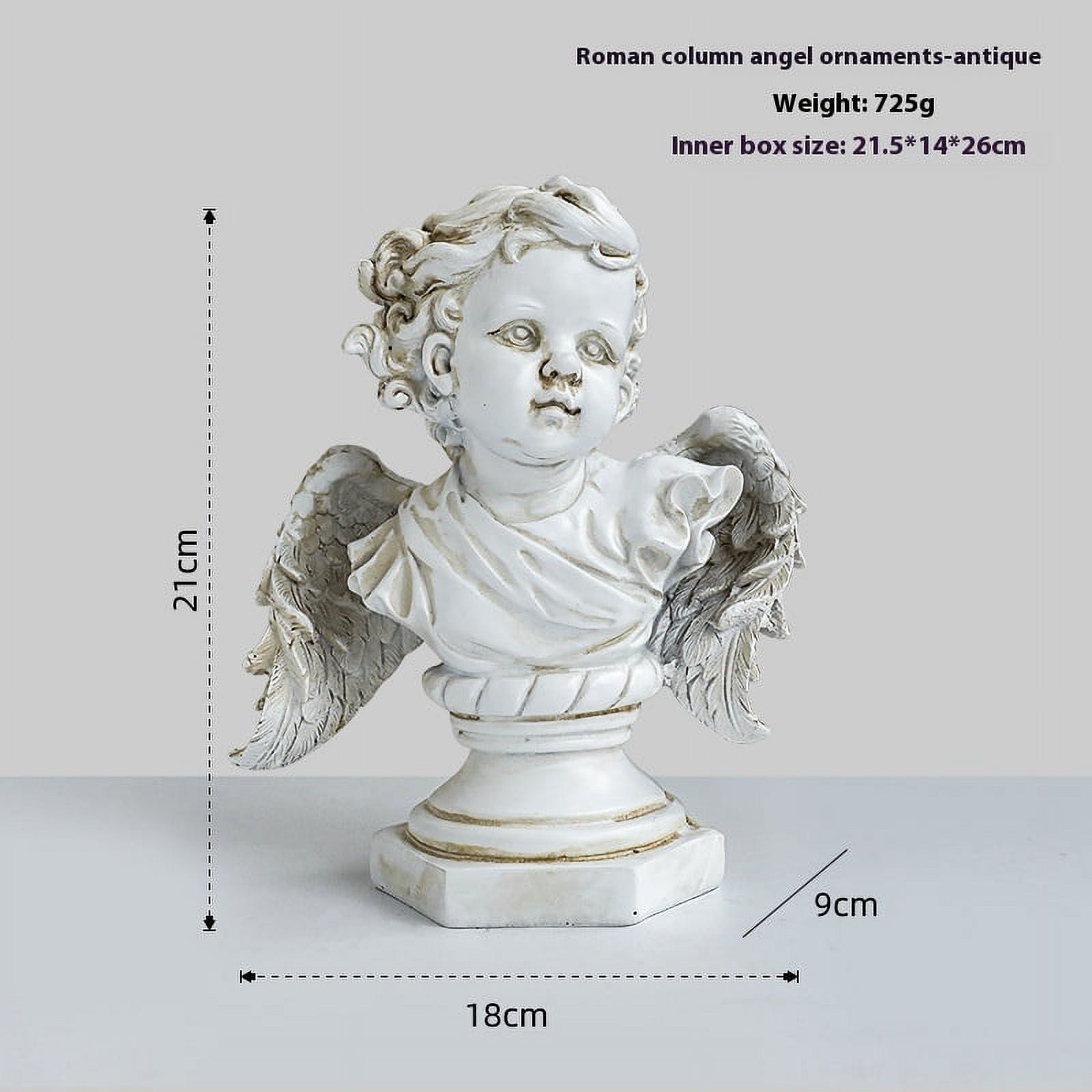 Resin Adorable Cherubs Angels Statues Figurine Guardian Angel Garden ...