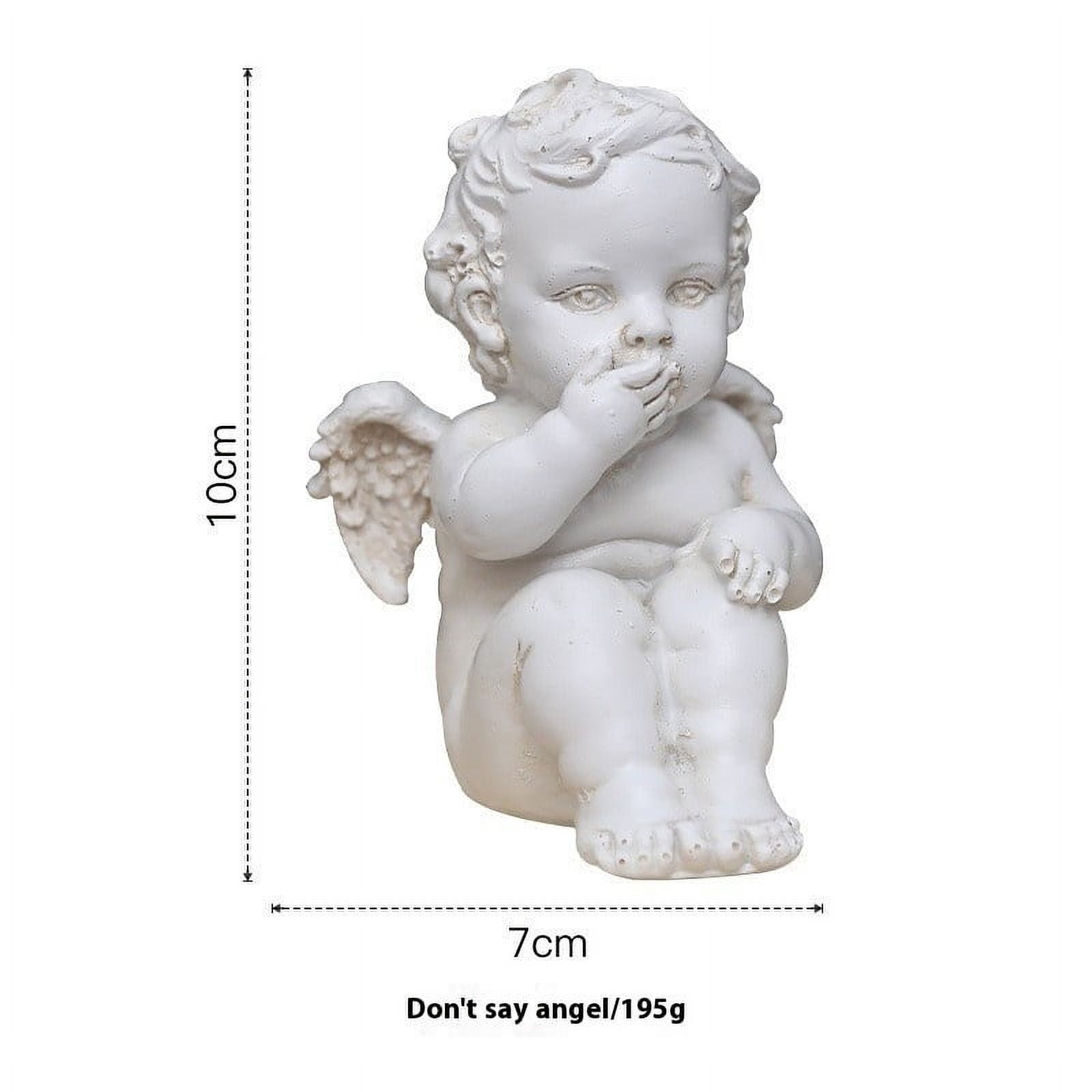 Resin Adorable Cherubs Angels Statues Figurine Guardian Angel Garden ...