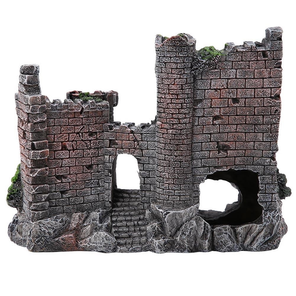 Resin Ancient Castle Artificial Ornaments Hideout Caves Layout Prop For ...