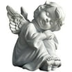 "Kensington Hill Tudor Angel Statue, Yard Flower Bed Decor, Resin ...
