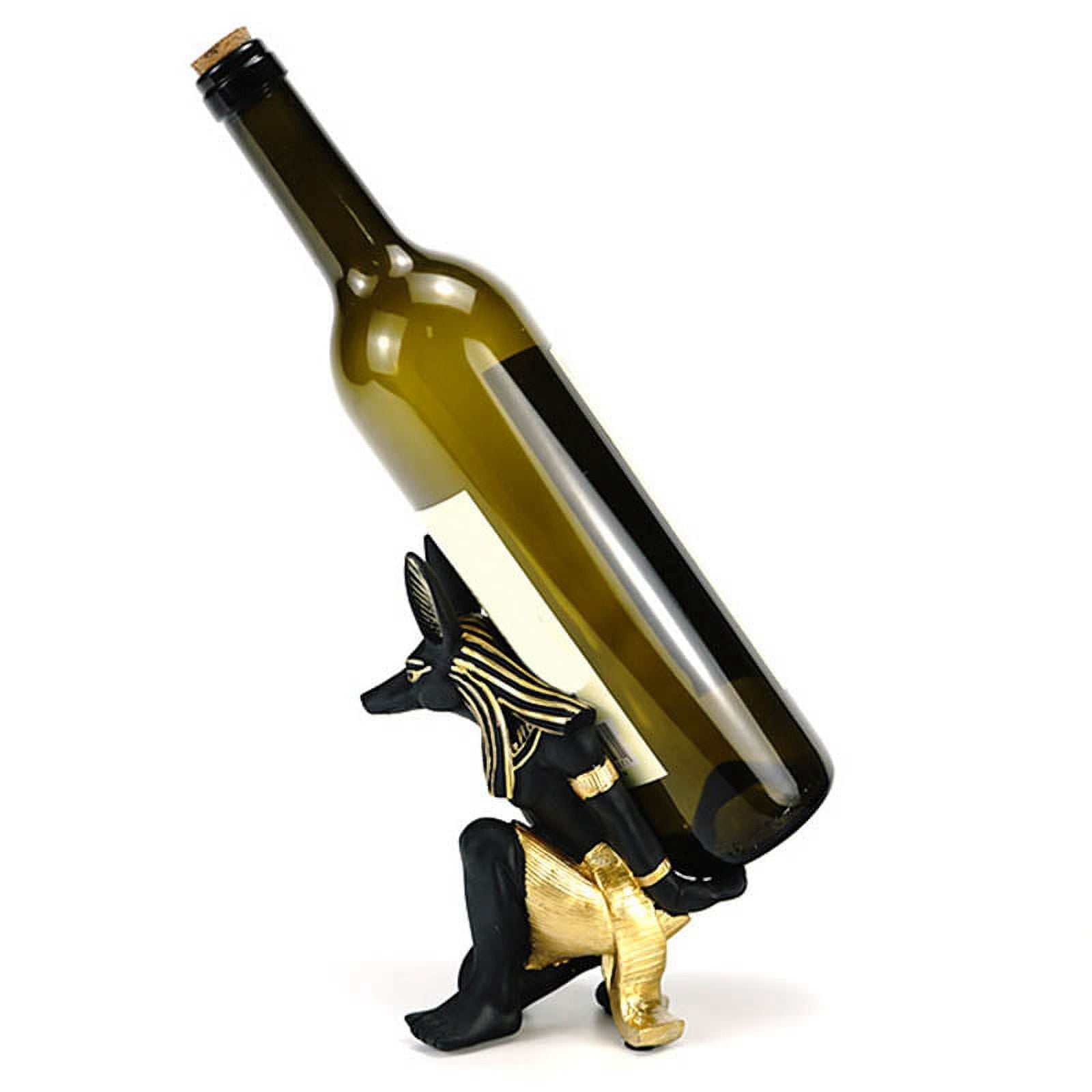 Resin Anubis God Wine Rack Figurines Modern Egypt Dog Miniatures ...