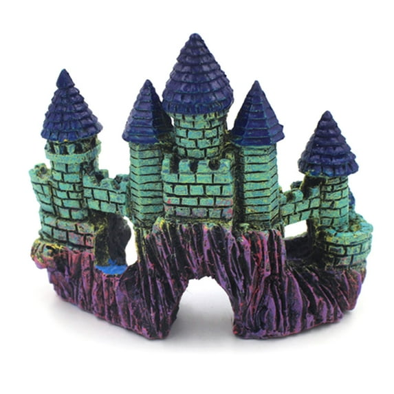 Resin Aquarium Castle Decorations for FishTank Fortress Aquarium ...