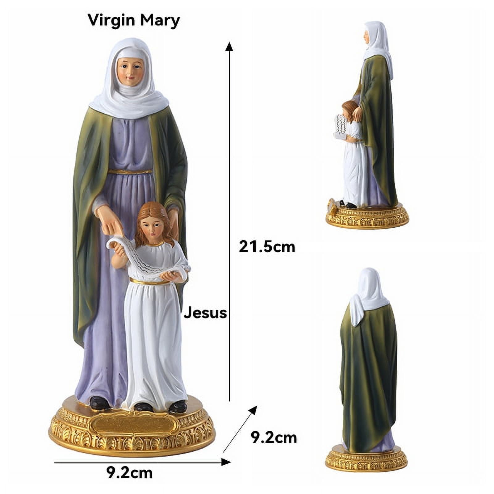 Resin Archbishop Priest Nun Jesus God Statue Virgin Mary Madonna Joseph ...