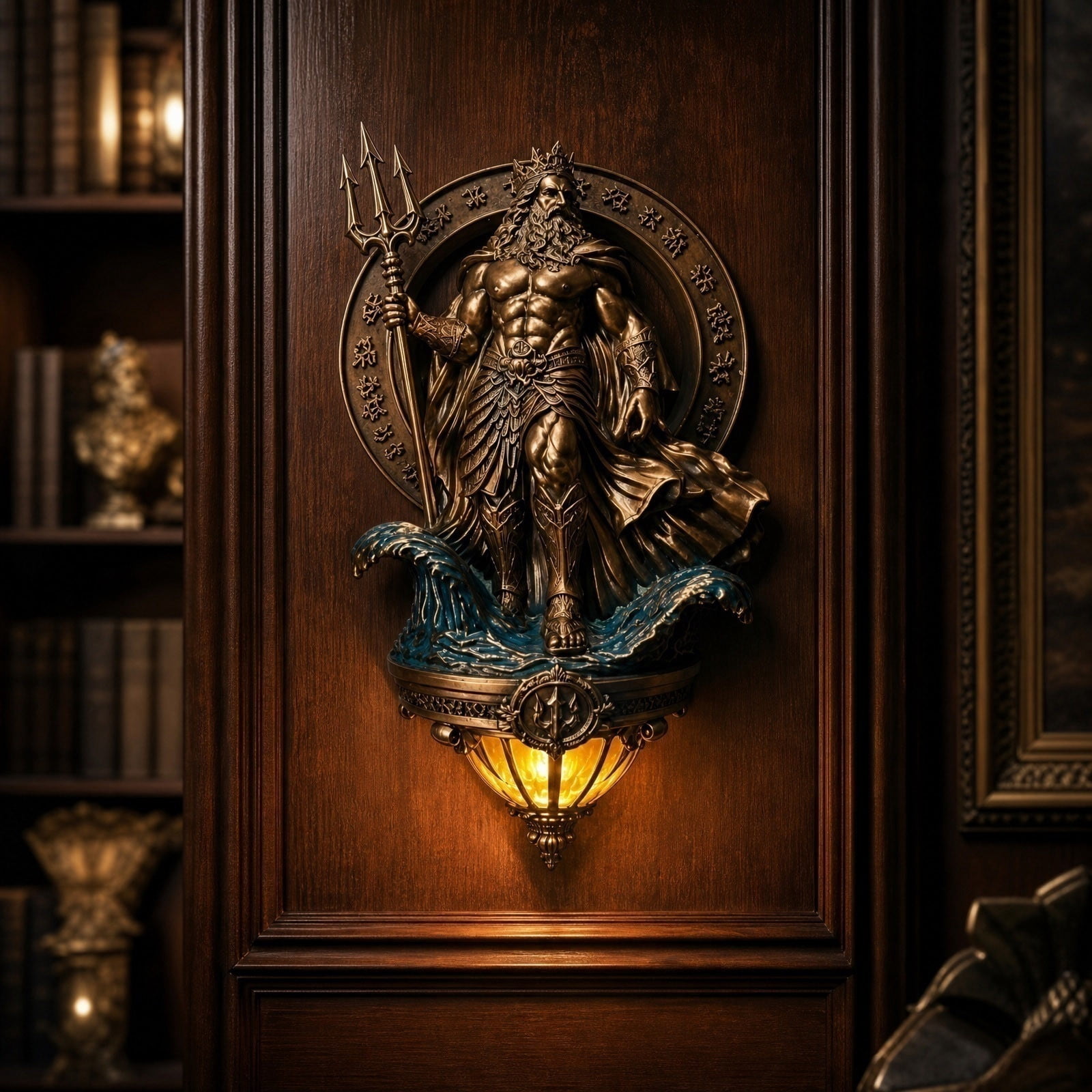 Resin Armed Pirate Wall-Mounted Night Light, Decorative Nightlight for ...