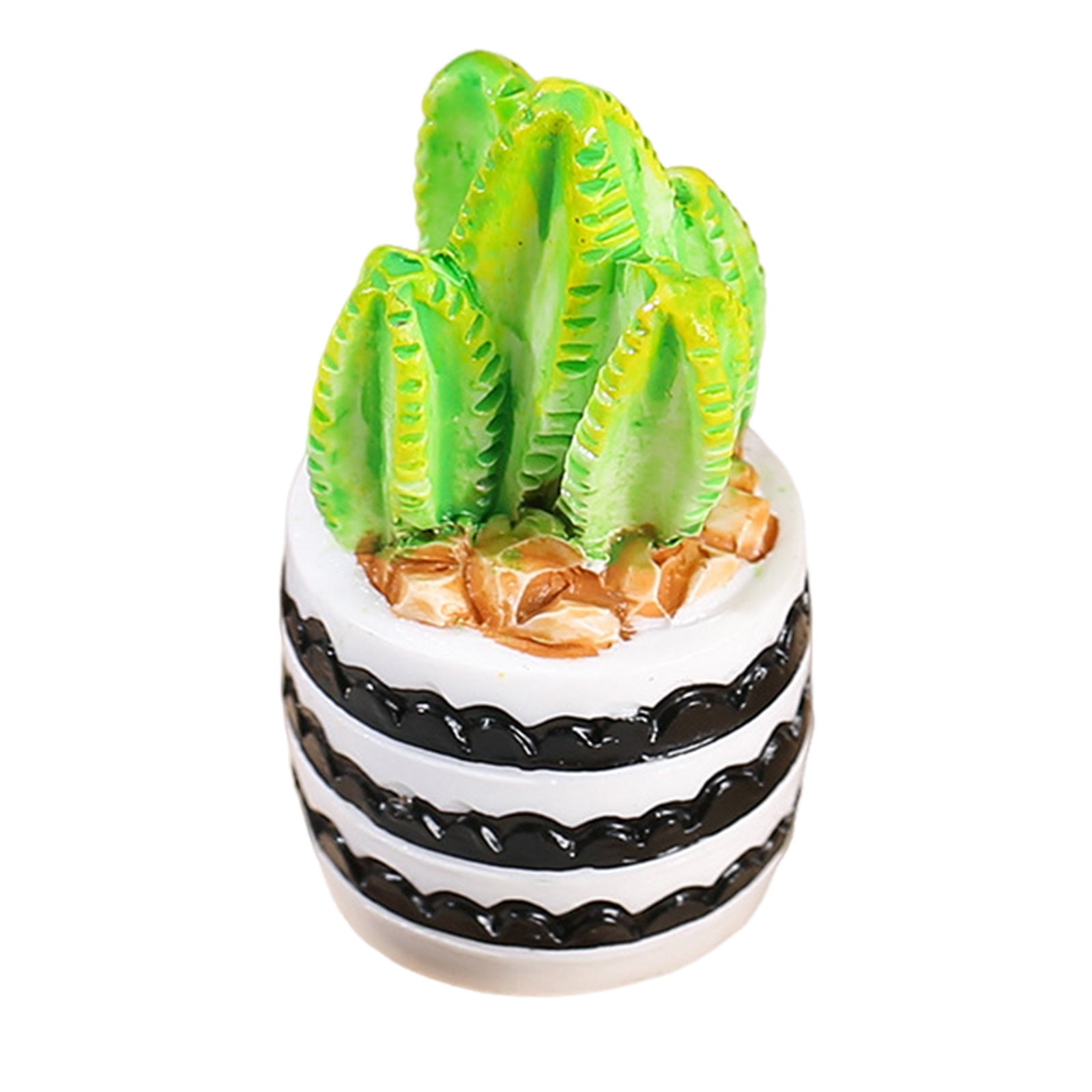 Resin Artificial Mini Cactus Low-maintenance and Beautiful for Long ...