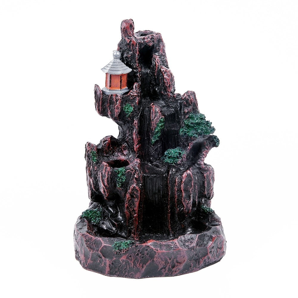 Resin Artificial Mountain Smoke Waterfall Backflow Incense Burner ...