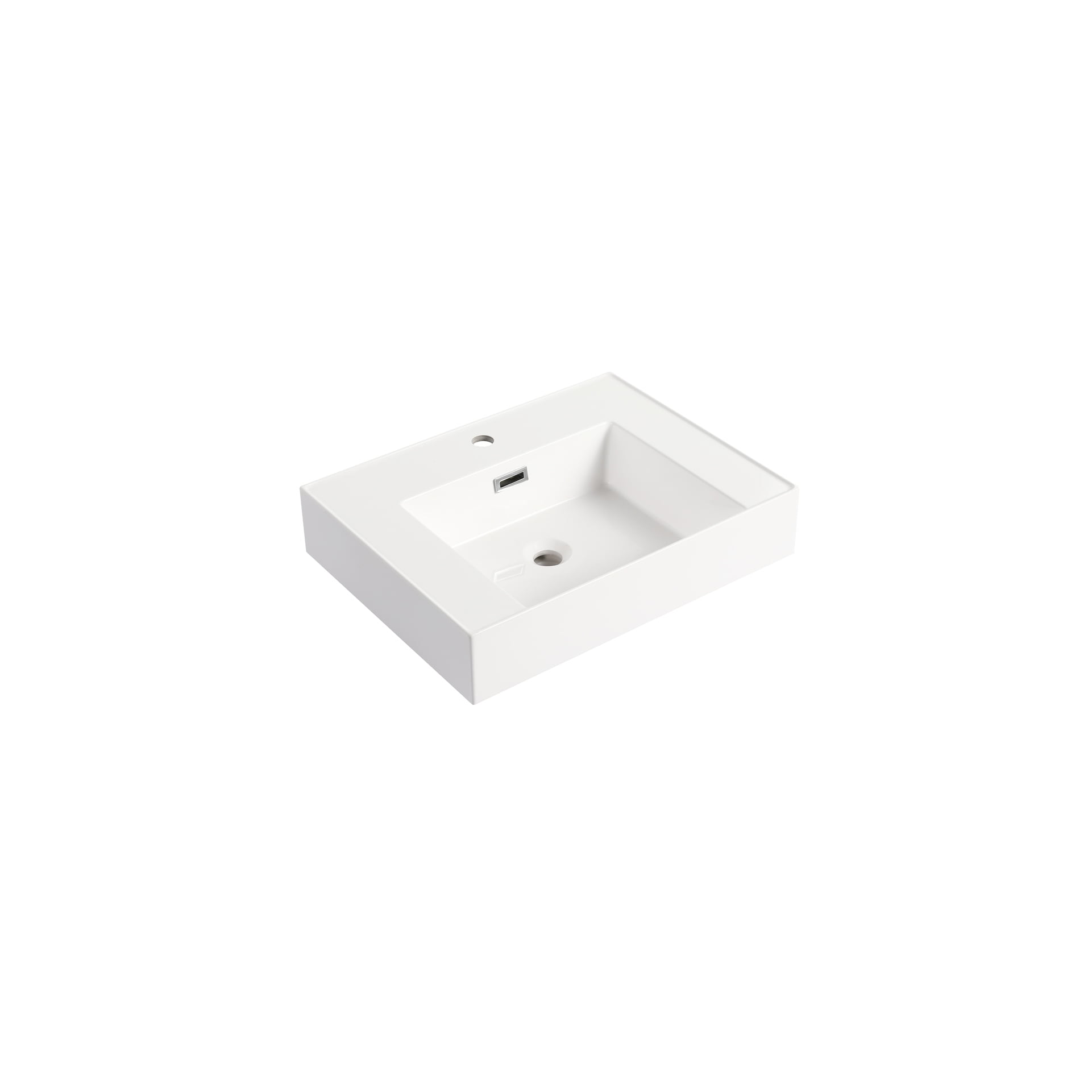 Resin Basin For Bathroom - American White Oak Design, 18.25 In. Width X ...