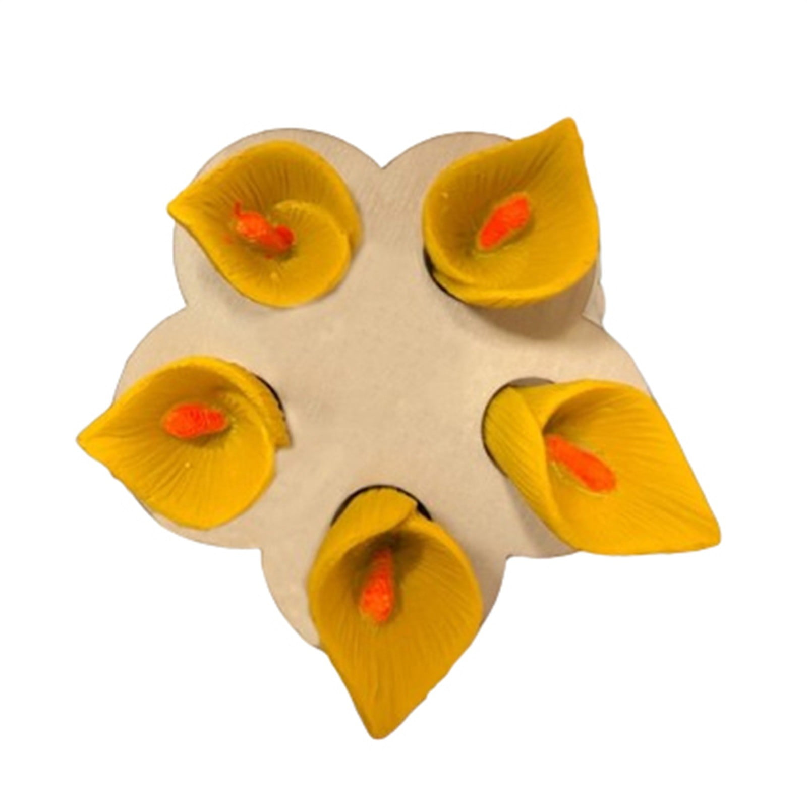 Resin Bee Feeder Insect Drinking Cup-Yellow Calla Lily - Walmart.com