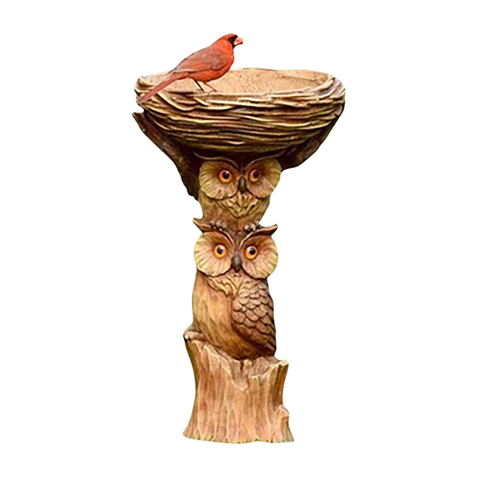 Resin Bird Bath Bowl Outdoor - Bird Bath Bowl, Woodland Tree Stump ...