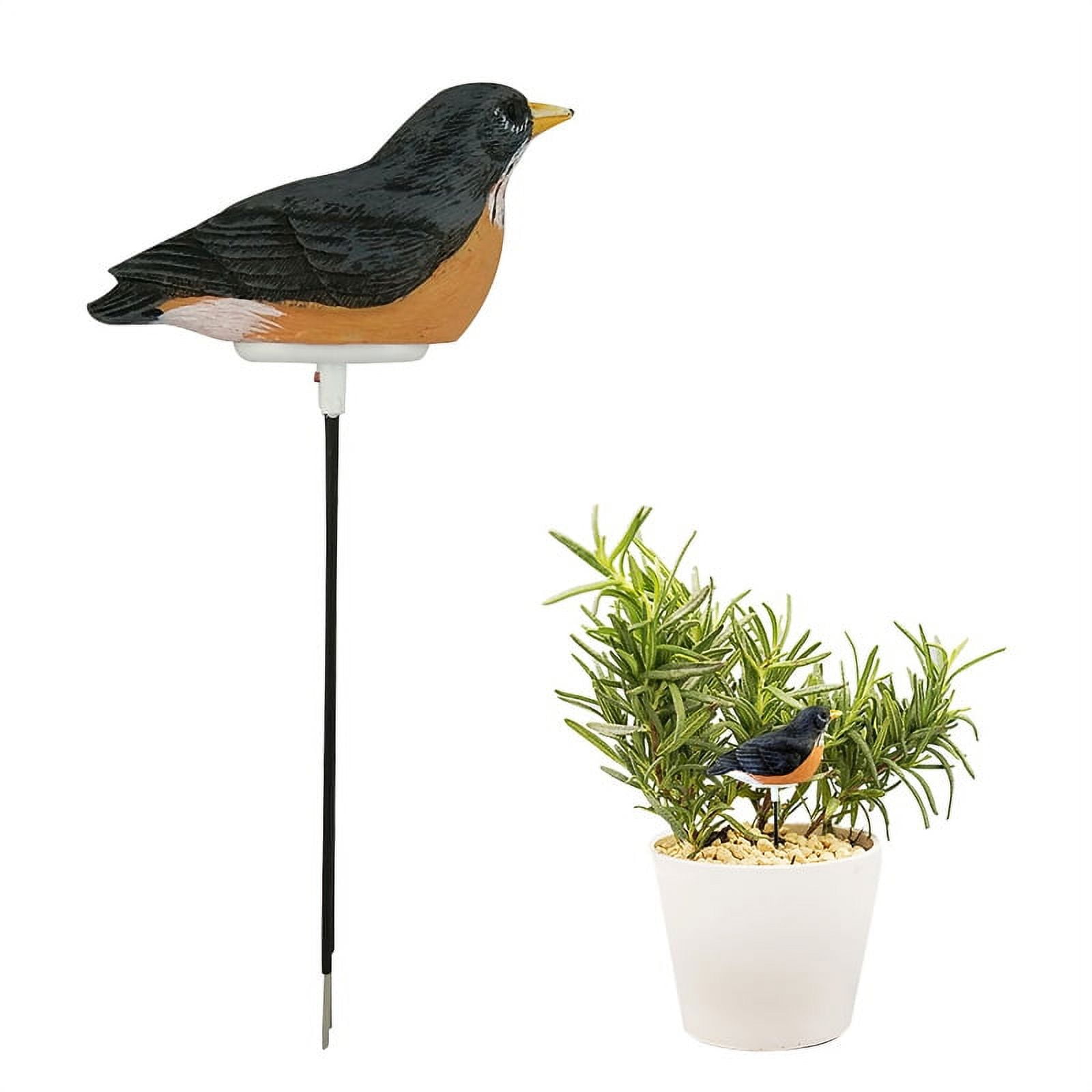 Resin Birds Soil Moisture Meter Watering Plant Water Hygrometer Sensor ...