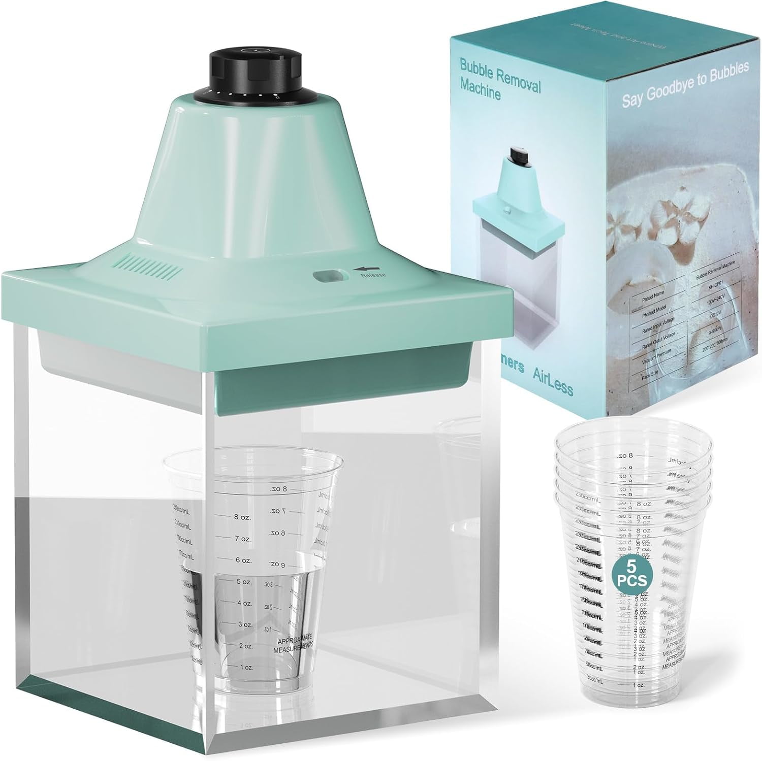 Resin Bubble Remover Machine, Resin Vacuum Chamber 5 Mins Remove 99.99% ...