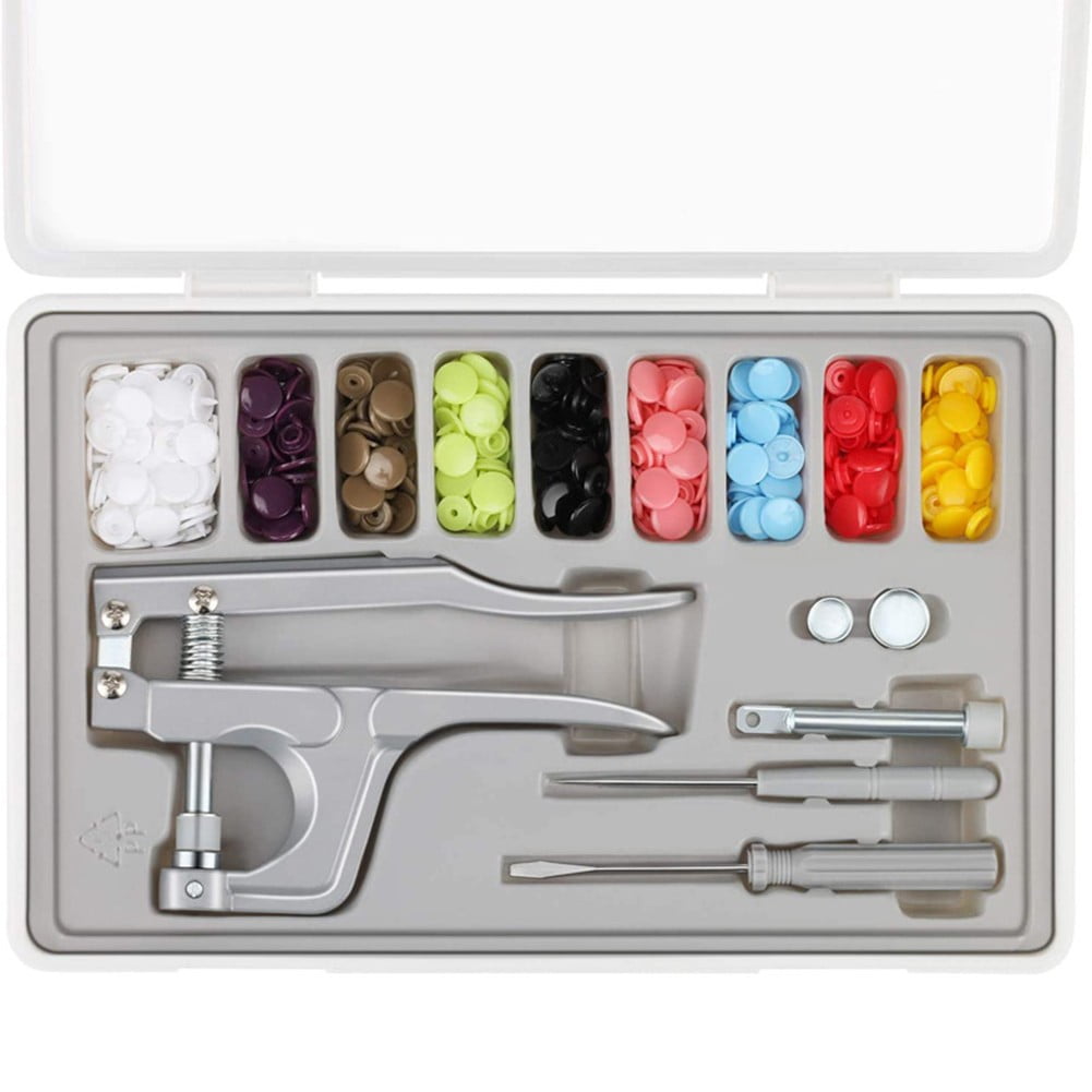 Resin Buttons Come With Tool Box, Snap Hand Press Pliers Set - Walmart.com