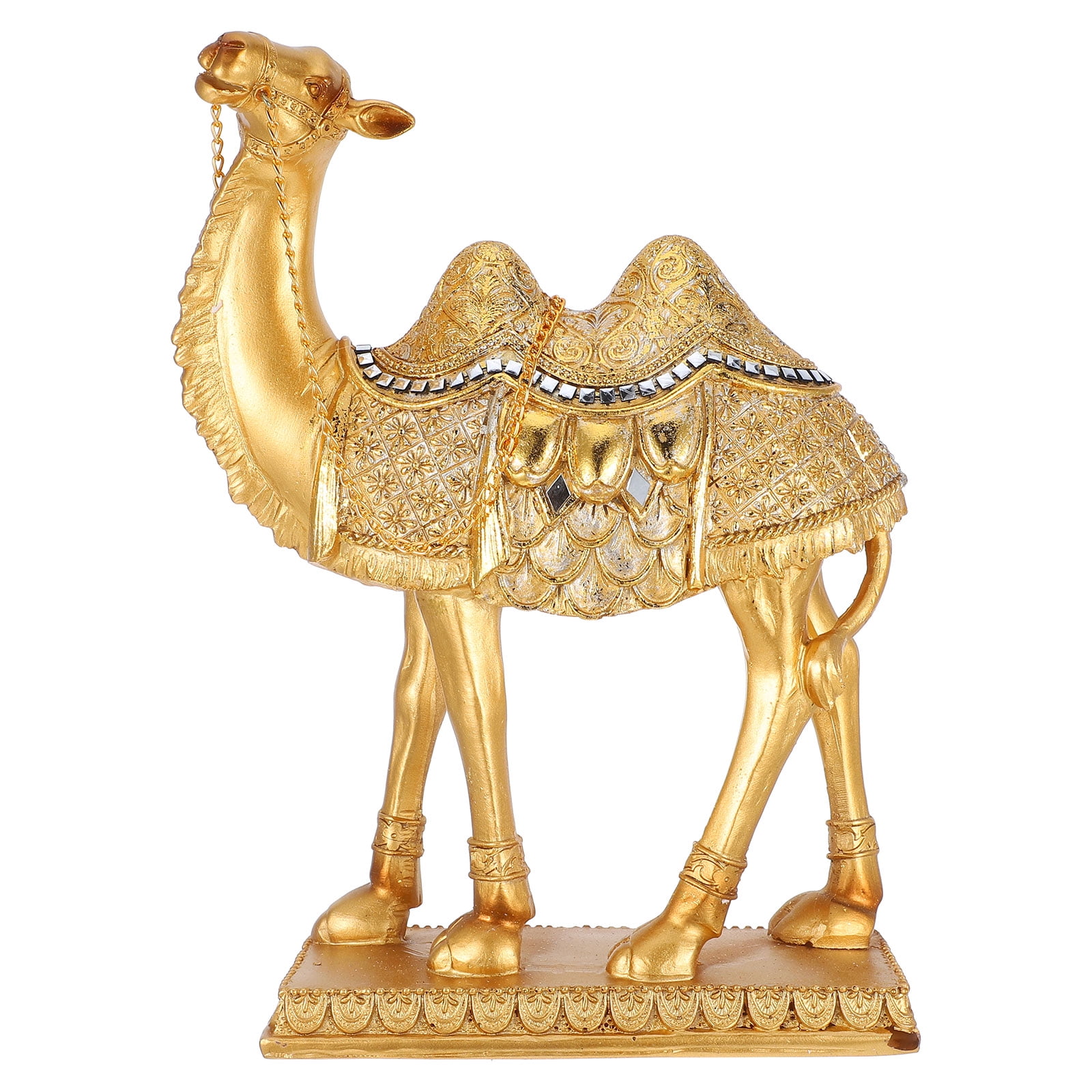 Golden Resin Camel Statue with Middle Eastern Style for DIY Home Decor ...