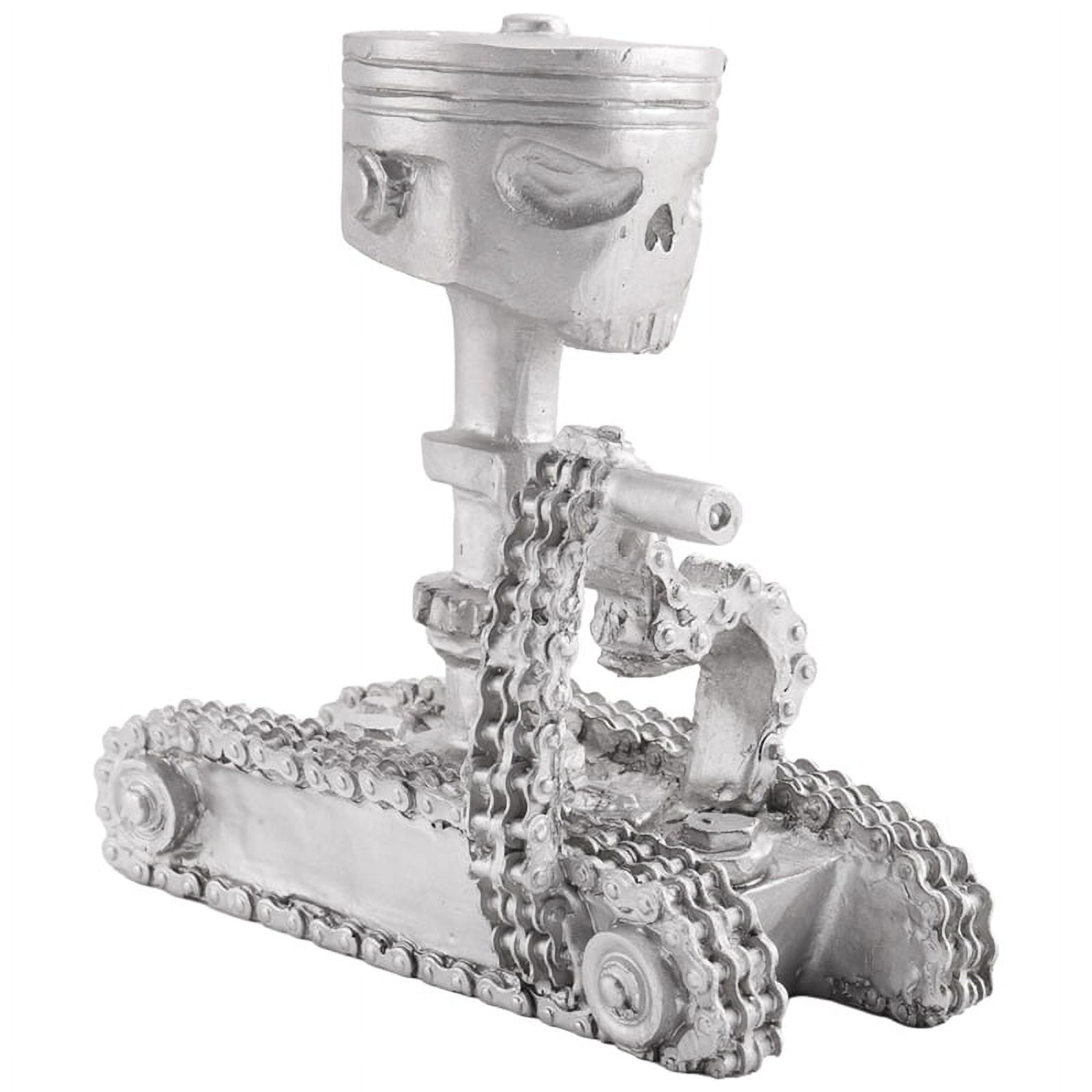 Resin Carved Skeleton Sculpture Ornament Cosplay Halloween Piston Skull ...