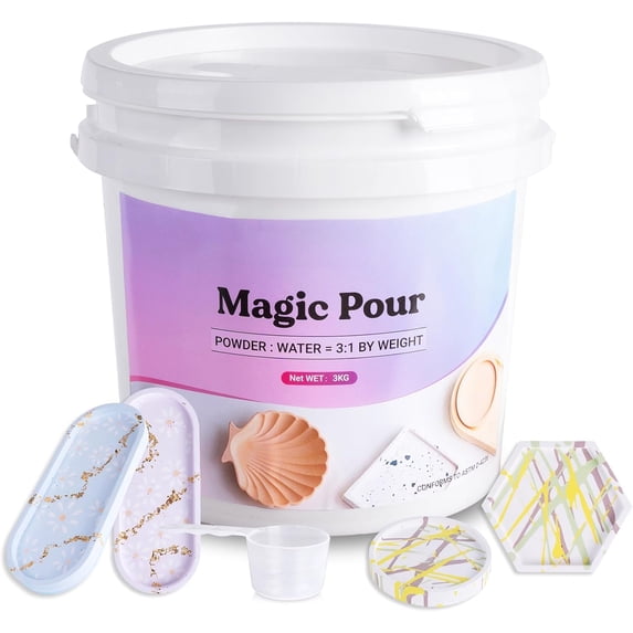 Resin Casting Powders 3000g, Fast Cured Casting Resin Kit for Beginners ...