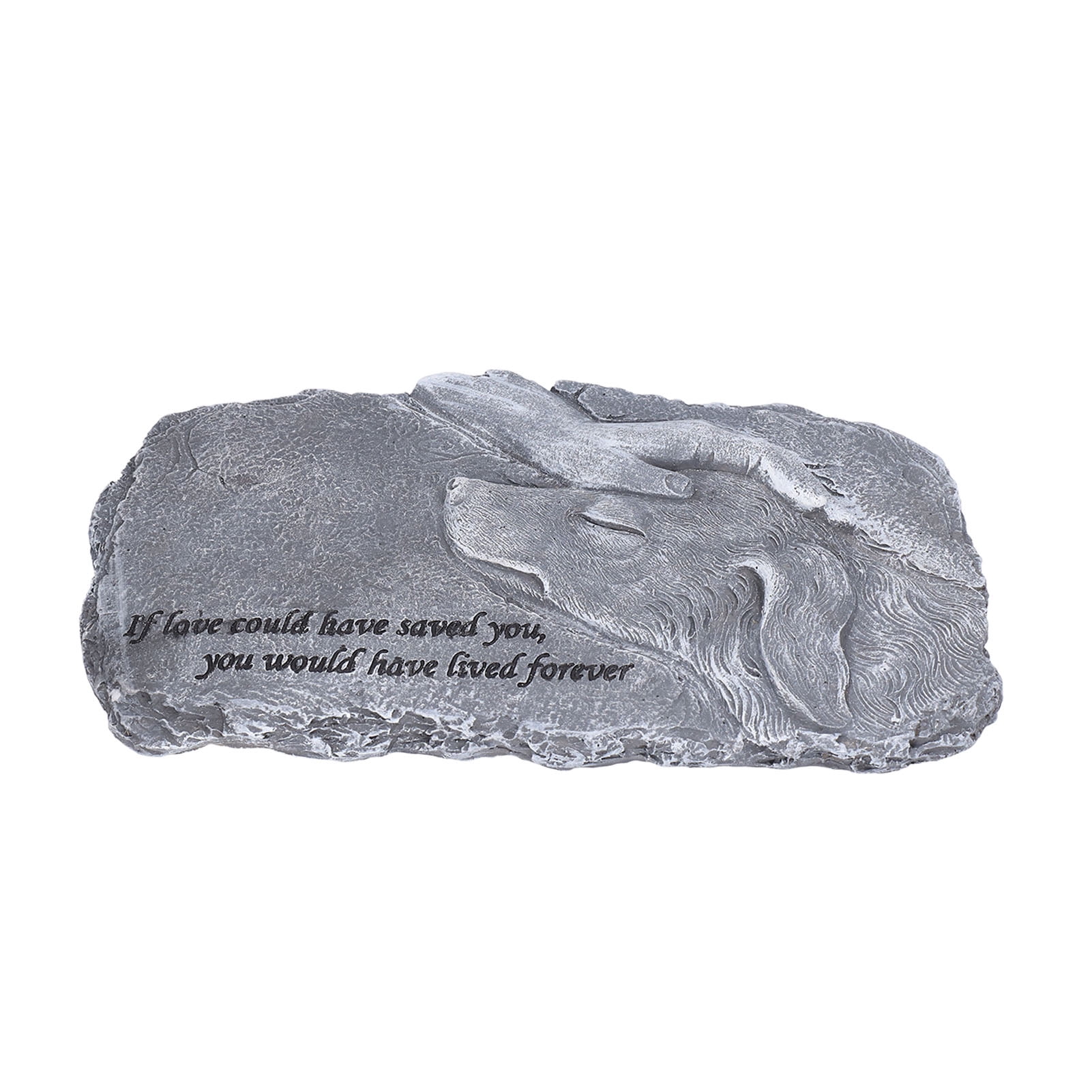 Pet Memorial Stone Garden Memorial Tombstone Resin Dog Cat Gravestone ...