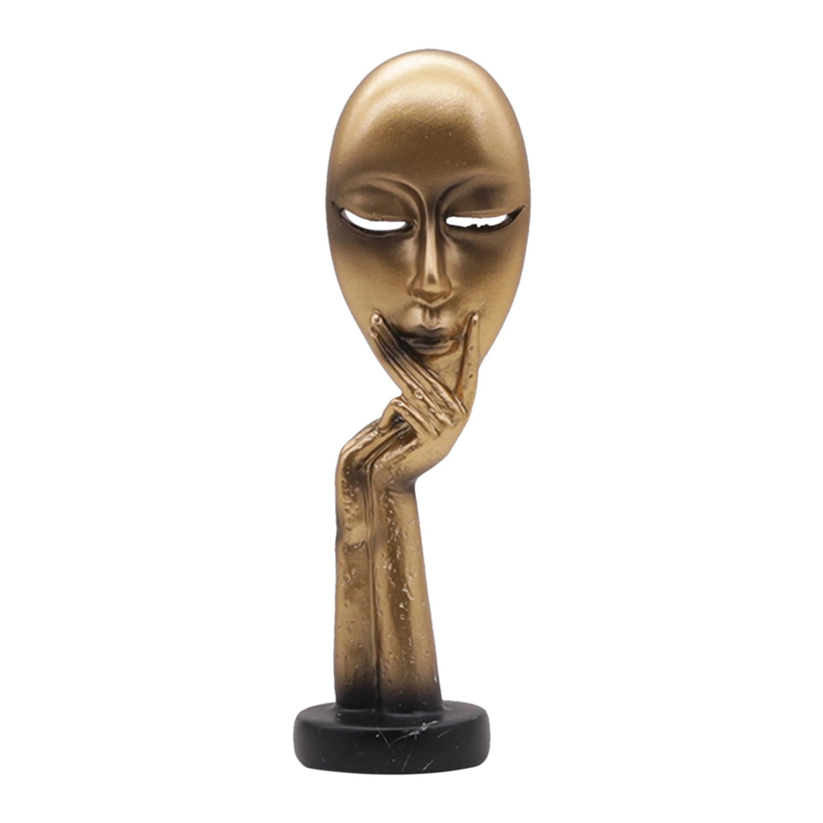 Resin Character Figurines Thinker Abstract Ornament Statue Elegant Desk ...