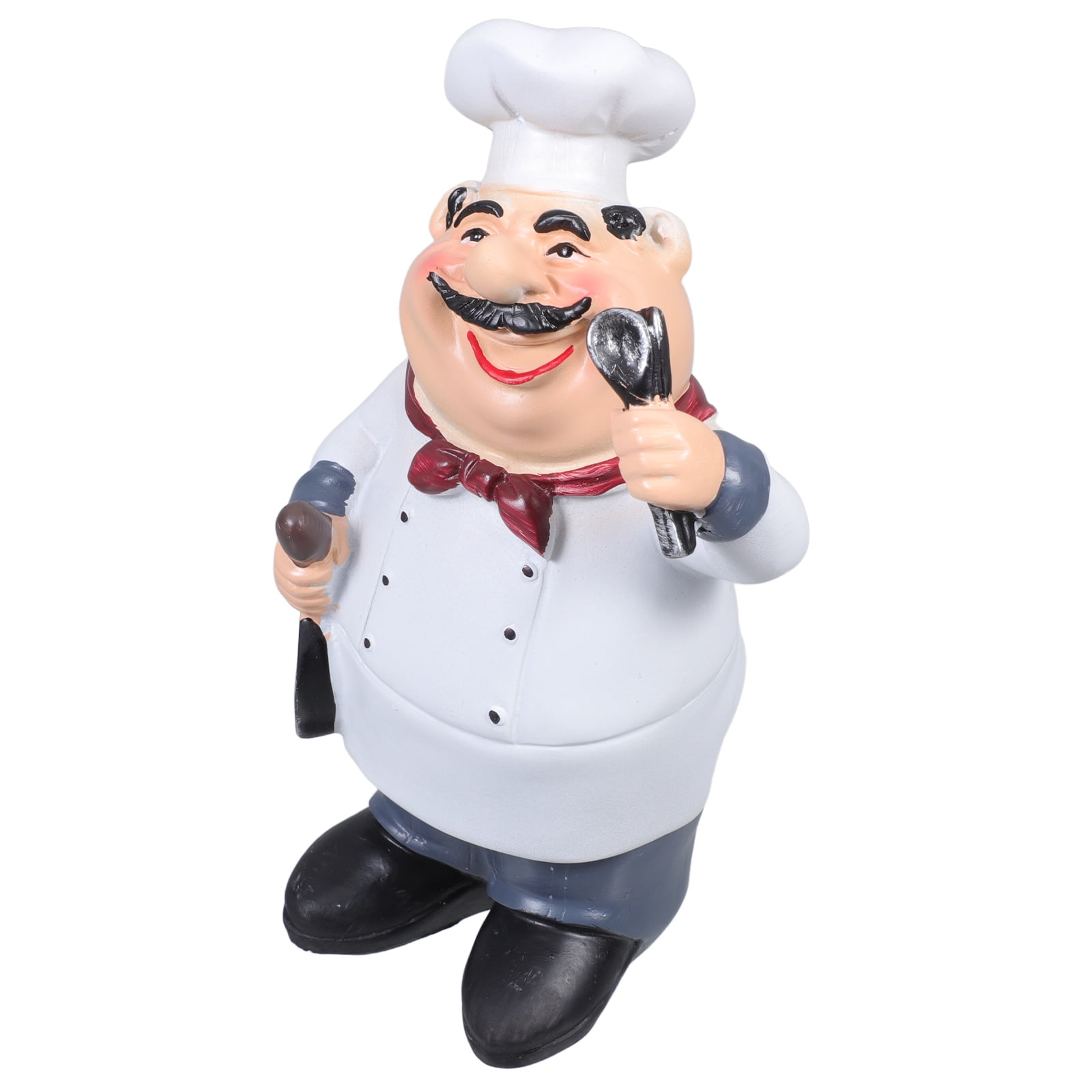 Resin Chef Figurine Sculpture Kitchen Decor Sculpture Bookshelf ...