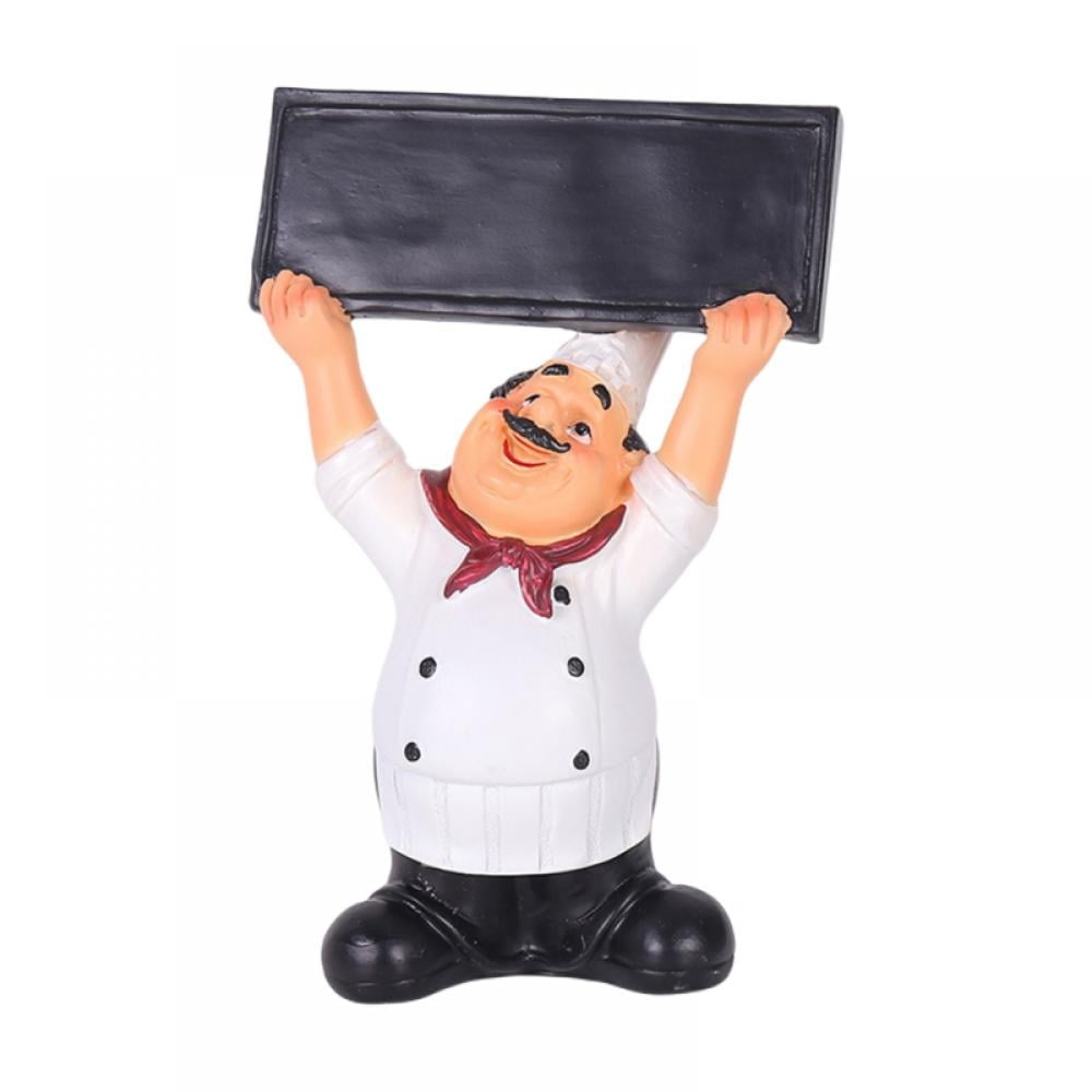 Resin Chef Restaurant Statue Resin Chef With Message Board Sculpture ...