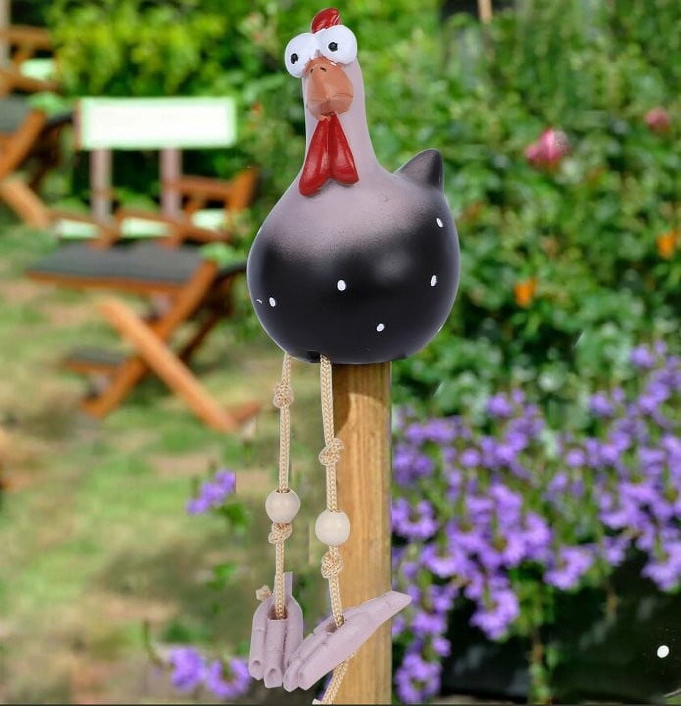 Resin Chicken Hilde Garden Decoration Animal Figure Garden Plug Pottery ...