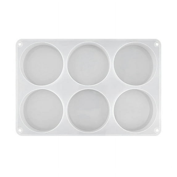 Resin Coaster Molds 6-Cavity Deep Round Silicone Mold for Epoxy DIY ...