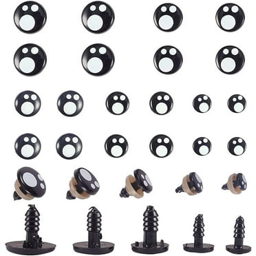 Yirtree 100Pieces 8-20 mm Safety Eyes for Big Stuffed Animal Eyes ...