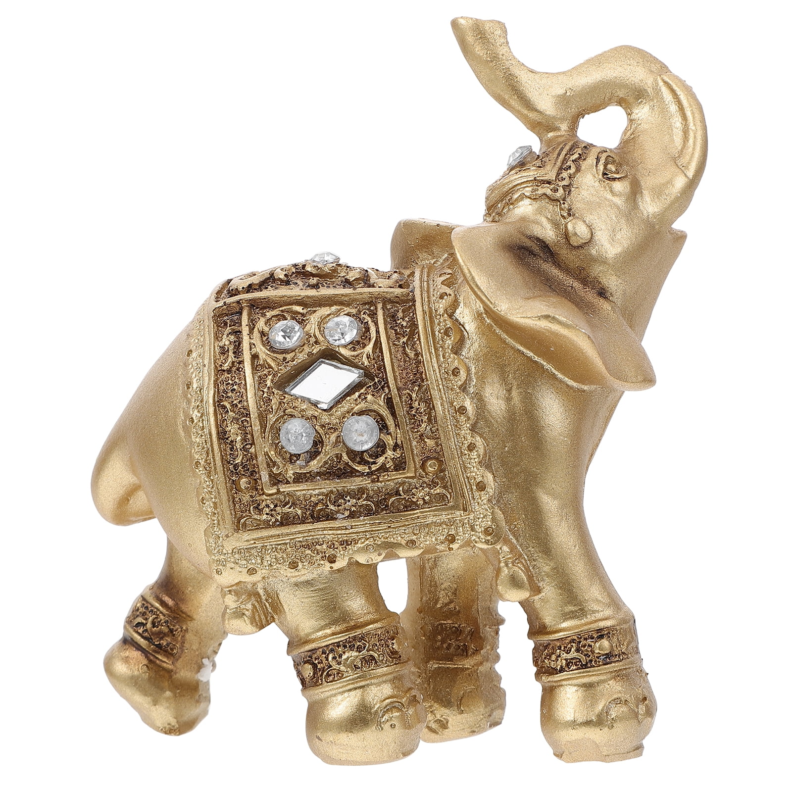 Howooi Resin Craft Elephant Statue Adornment Desktop Craft Elephant ...
