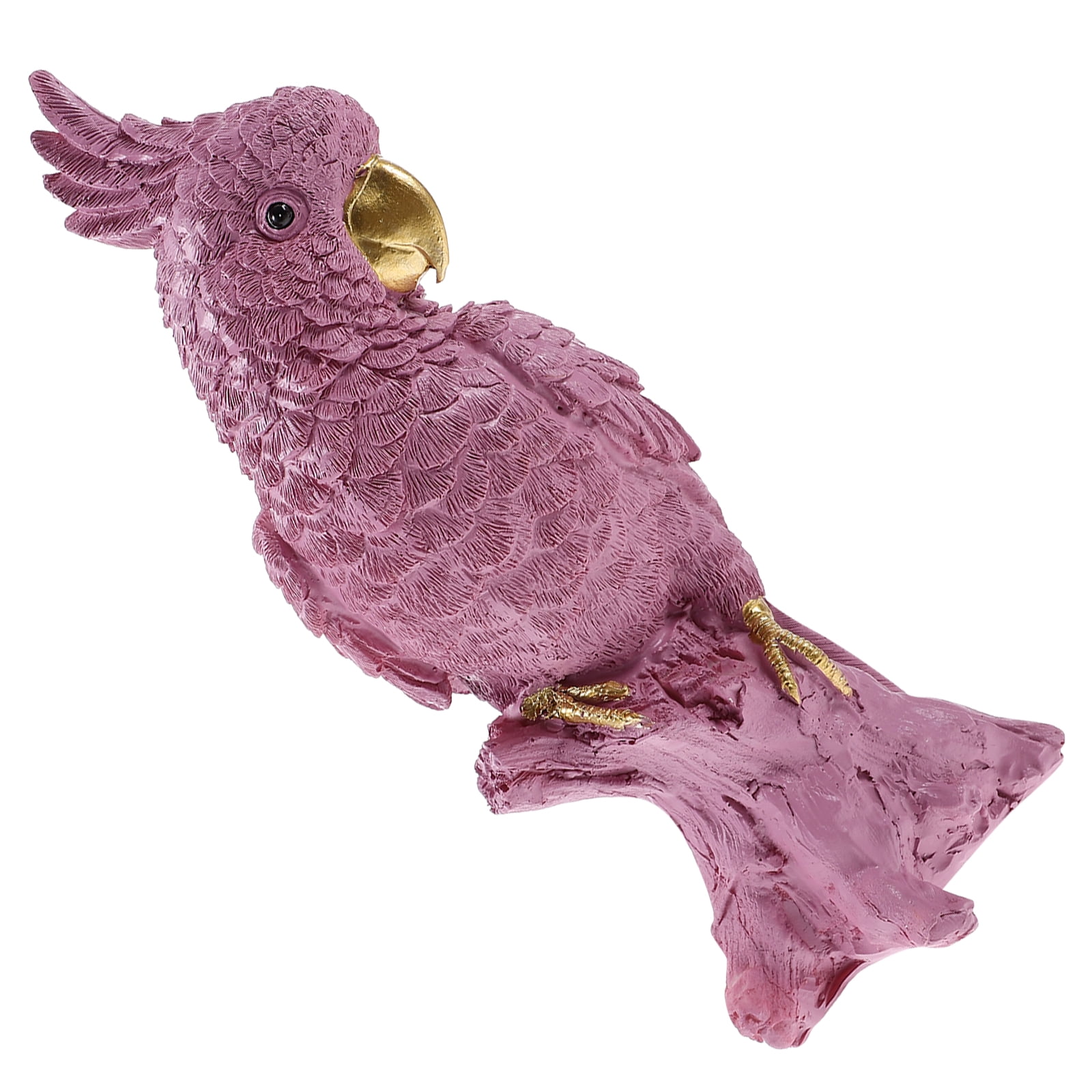 Resin Craft Parrot Figurine Tabletop Small Parrot Craft Standing Parrot ...