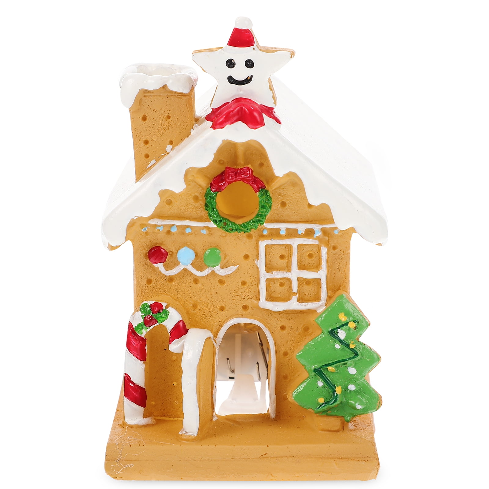 Resin Crafts Rustic Decor House with Lights Lighted Gingerbread up ...
