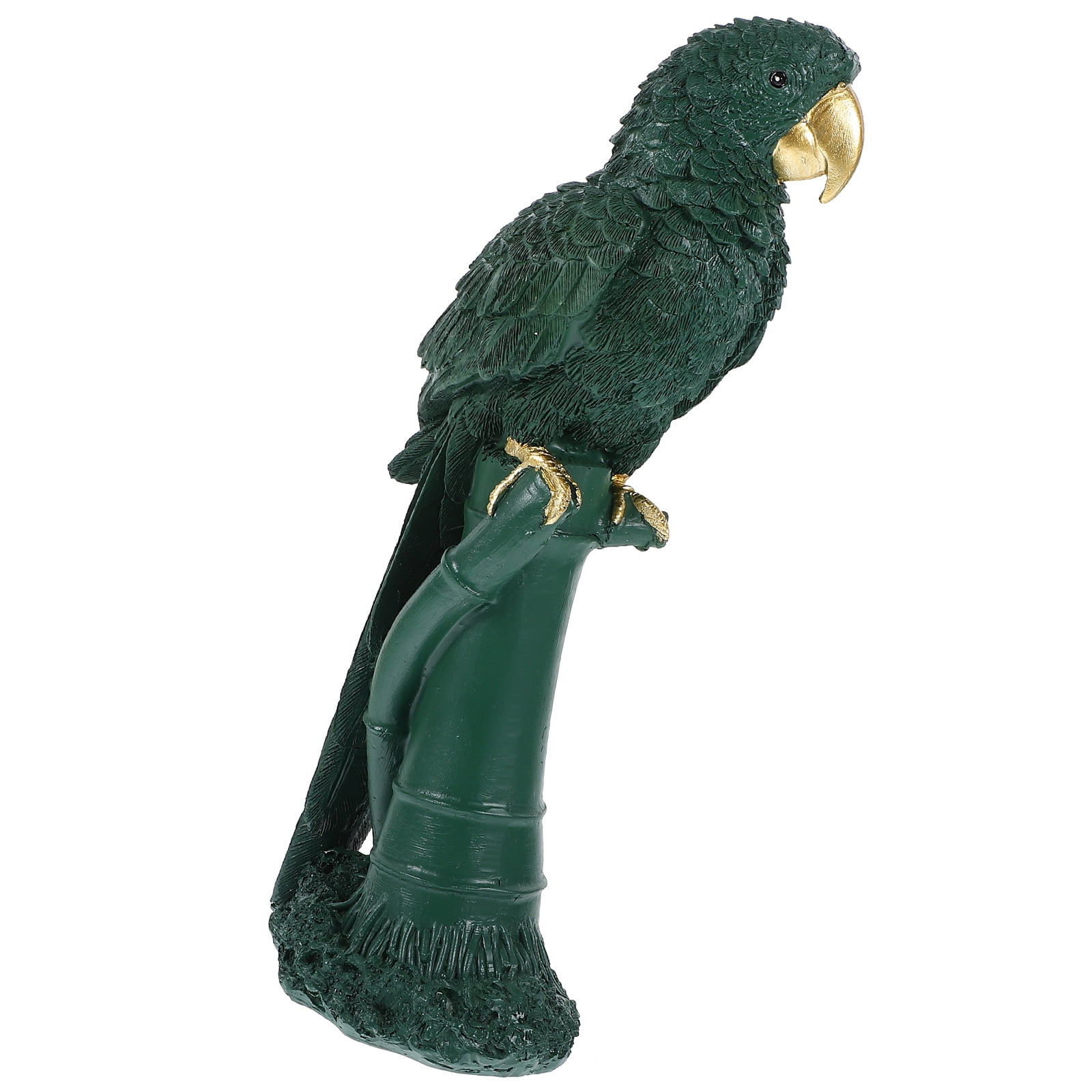 Resin Crafts Tabletop Bird Sculpture Living Toom Decore Parrot ...