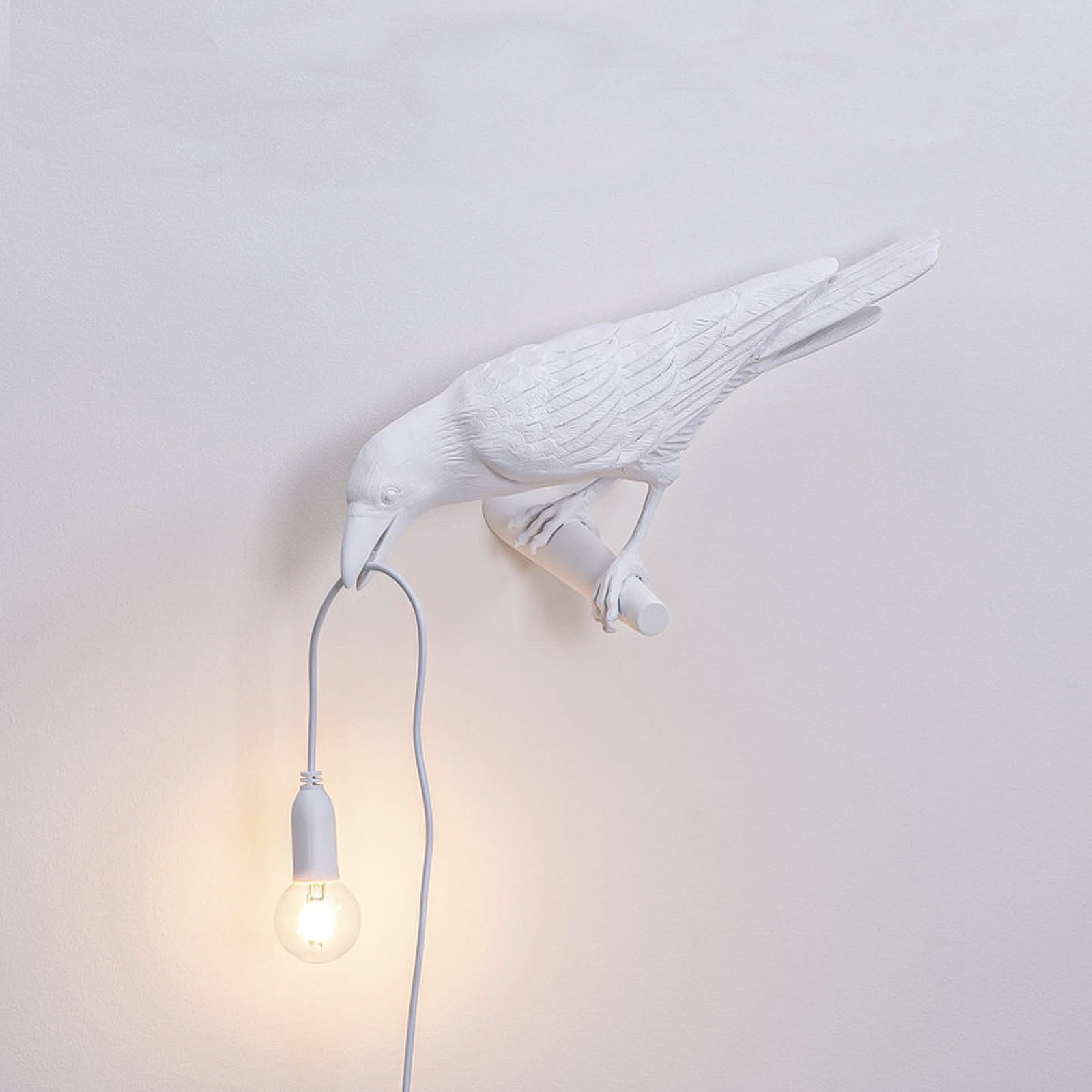 Resin Crow Wall Lamp Unique Gothic Raven Birds Wall Sconce Light for ...