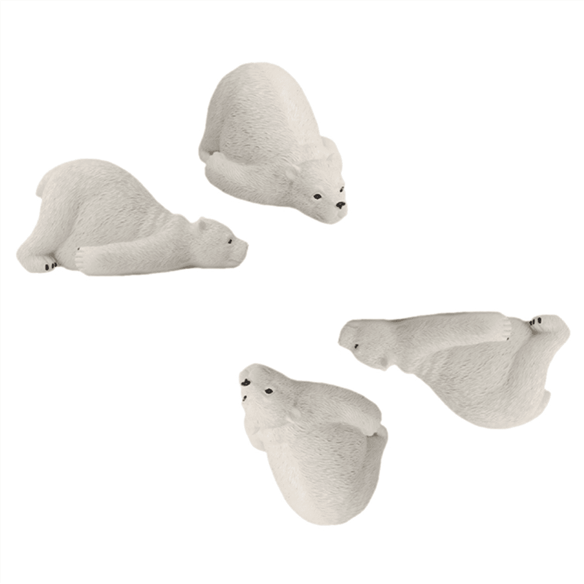 Resin Cute Set of 4, Toilet Bolt Caps, Toilet Bolt Covers, Toilet Screw ...